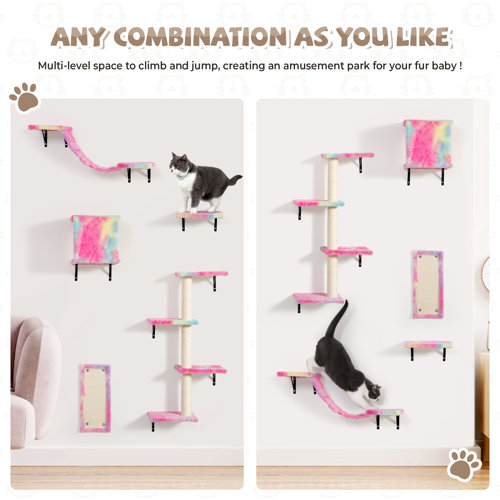 Tucker Murphy Pet™ Wall-mounted Cat Tree Shelves & Reviews | Wayfair